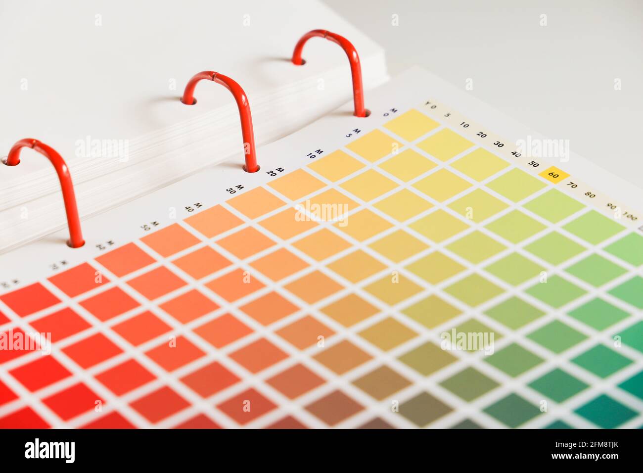 close-up of a cmyk book for the printing process Stock Photo - Alamy