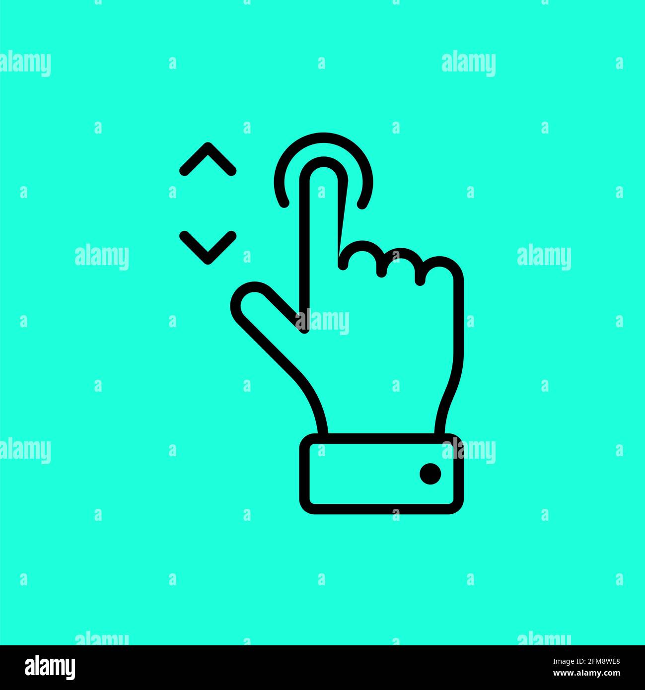 Arrow up down hand Stock Vector Images - Alamy