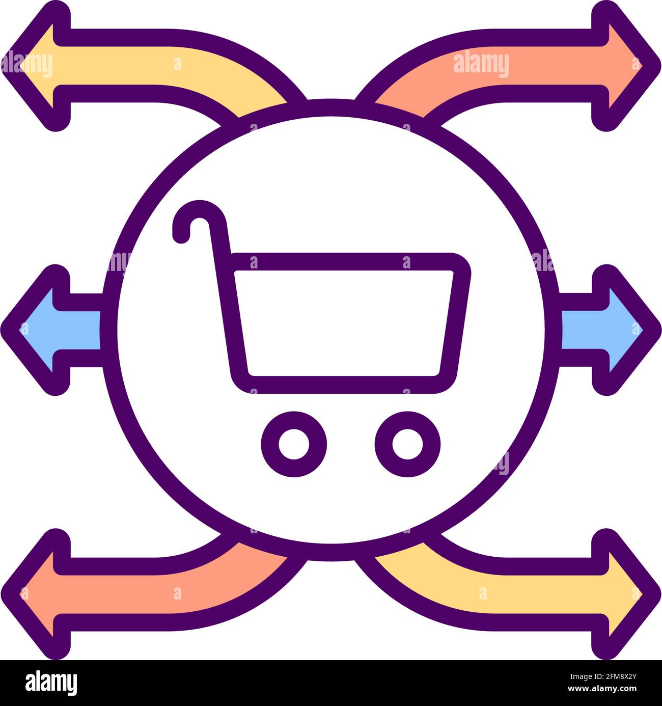 Purchase decisions RGB color icon Stock Vector Image & Art - Alamy