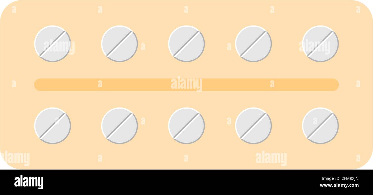 Medicine pills capsules blister for illness and pain treatment. Medical ...