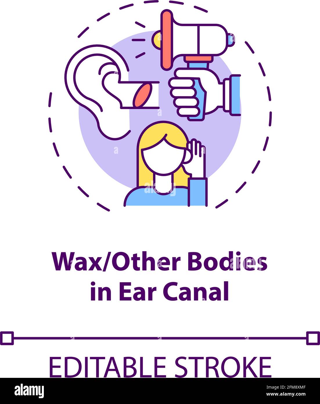 Earwax in ear Stock Vector Images - Alamy