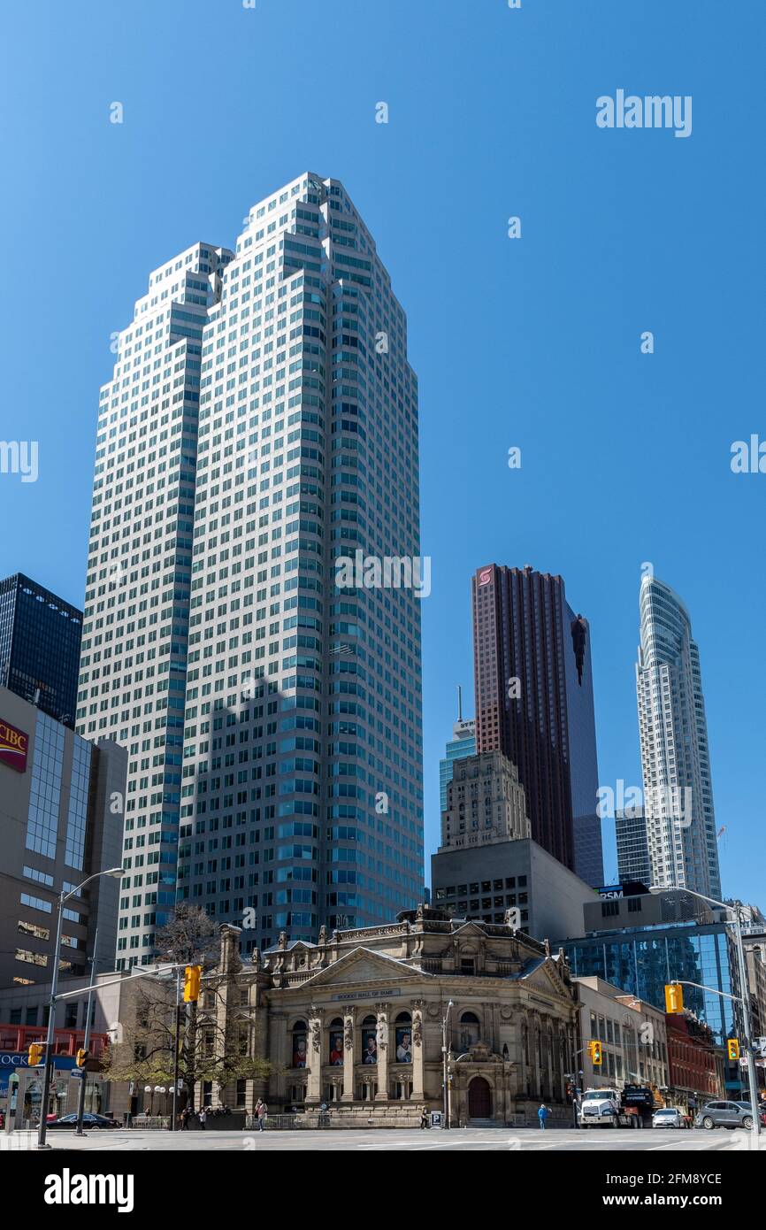 Hockey Hall of Fame (below) and the Brookfield Place skyscrapers ...