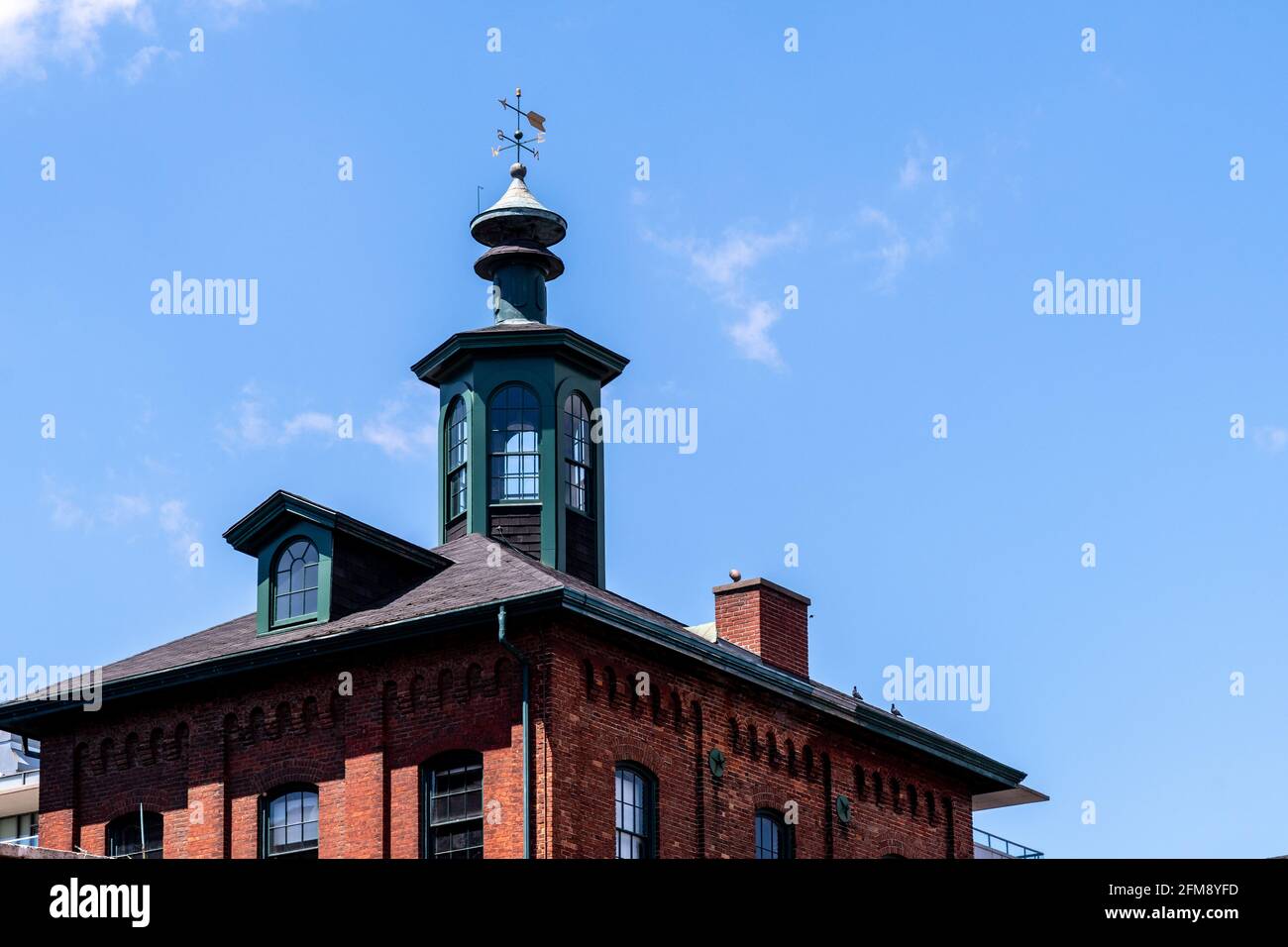 Architectural detail of the colonial buildings in the Distillery ...