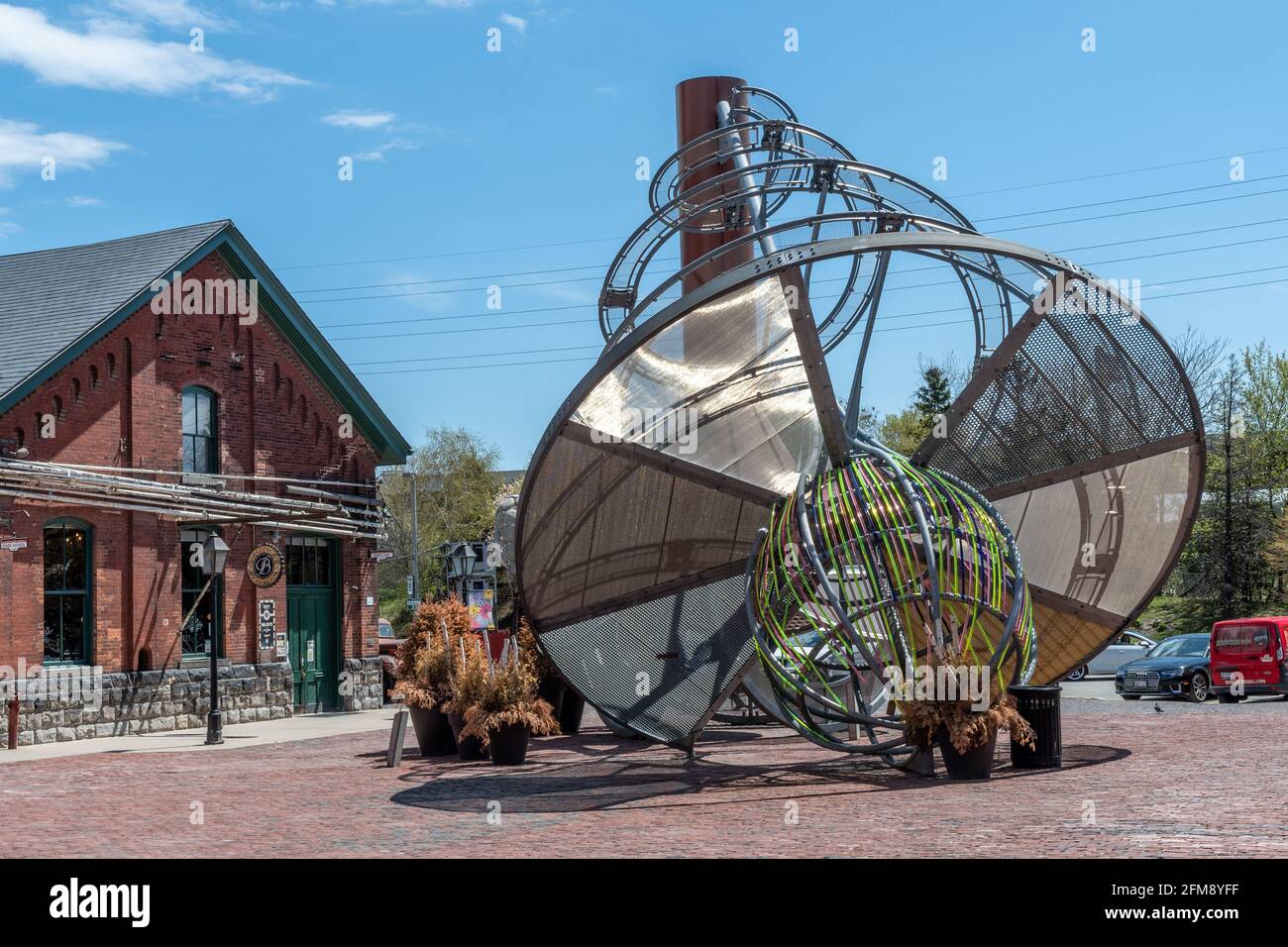 "Still Dancing" by Dennis Oppenheim in Distillery District, Toronto ...