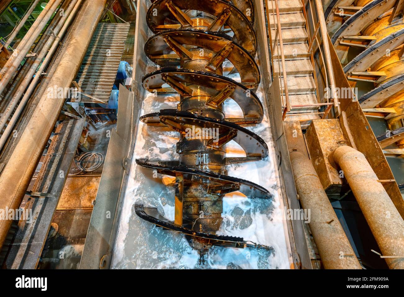 Spiral screw classifier. Mining and processing plant Stock Photo - Alamy