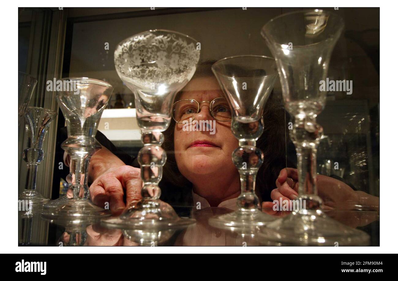 Jeanette Hayhurst...Antique Glass, in her shop of the same name in ...