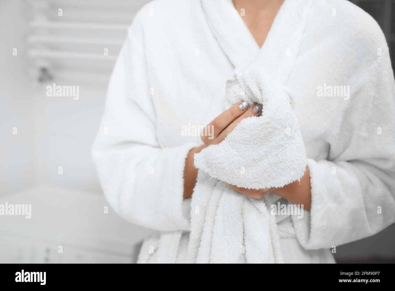 Woman wet body after bath hi-res stock photography and images - Alamy