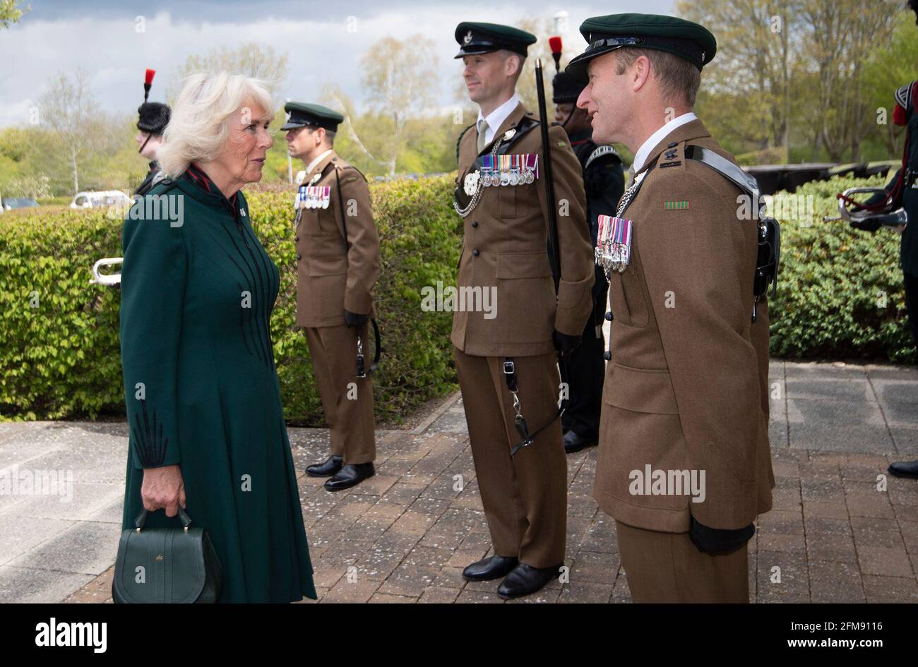 The Duchess of Cornwall meets Lieutenant Colonel Jim Hadfield MBE ...