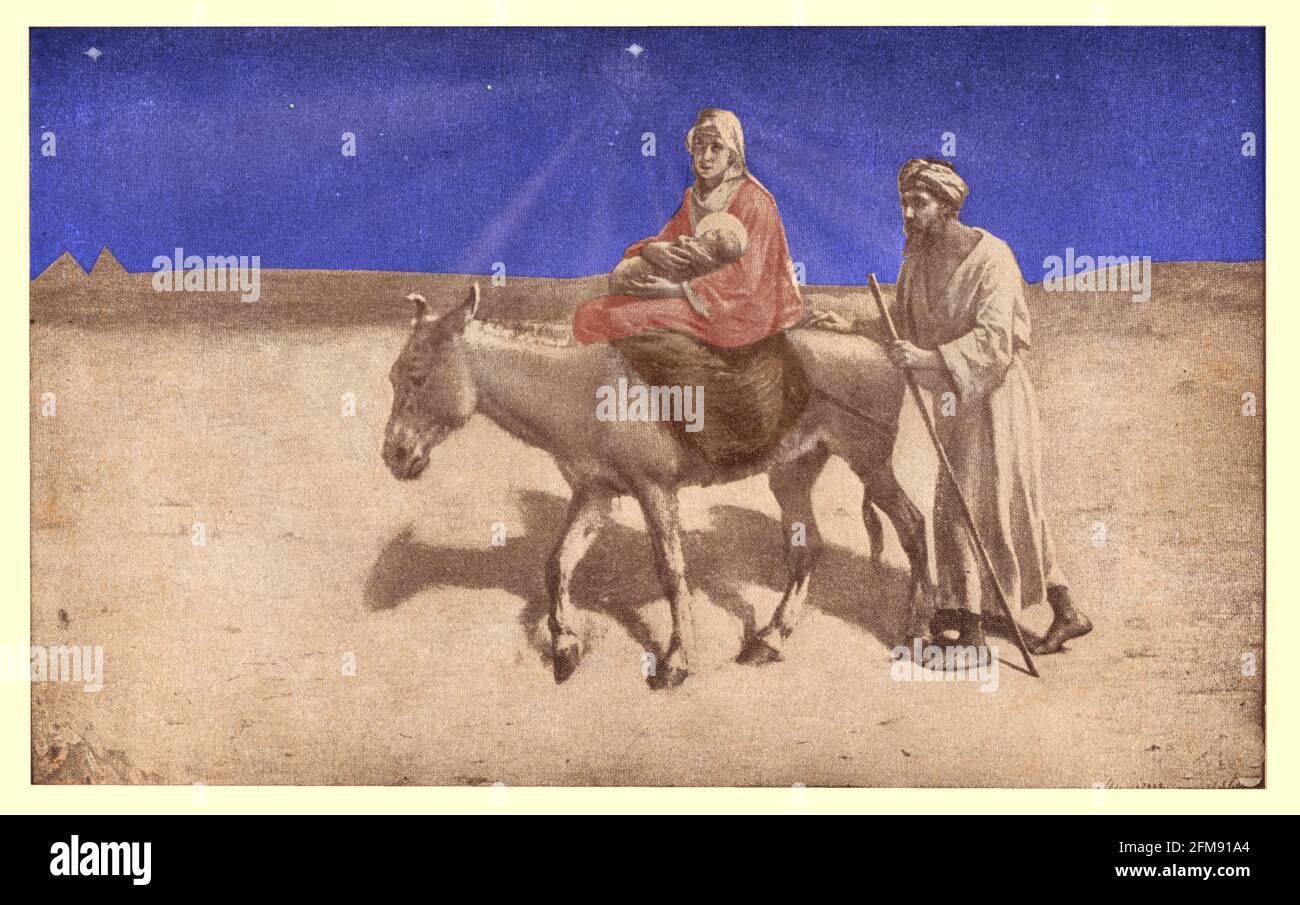 Joseph and mary fleeing to egypt hi-res stock photography and images ...