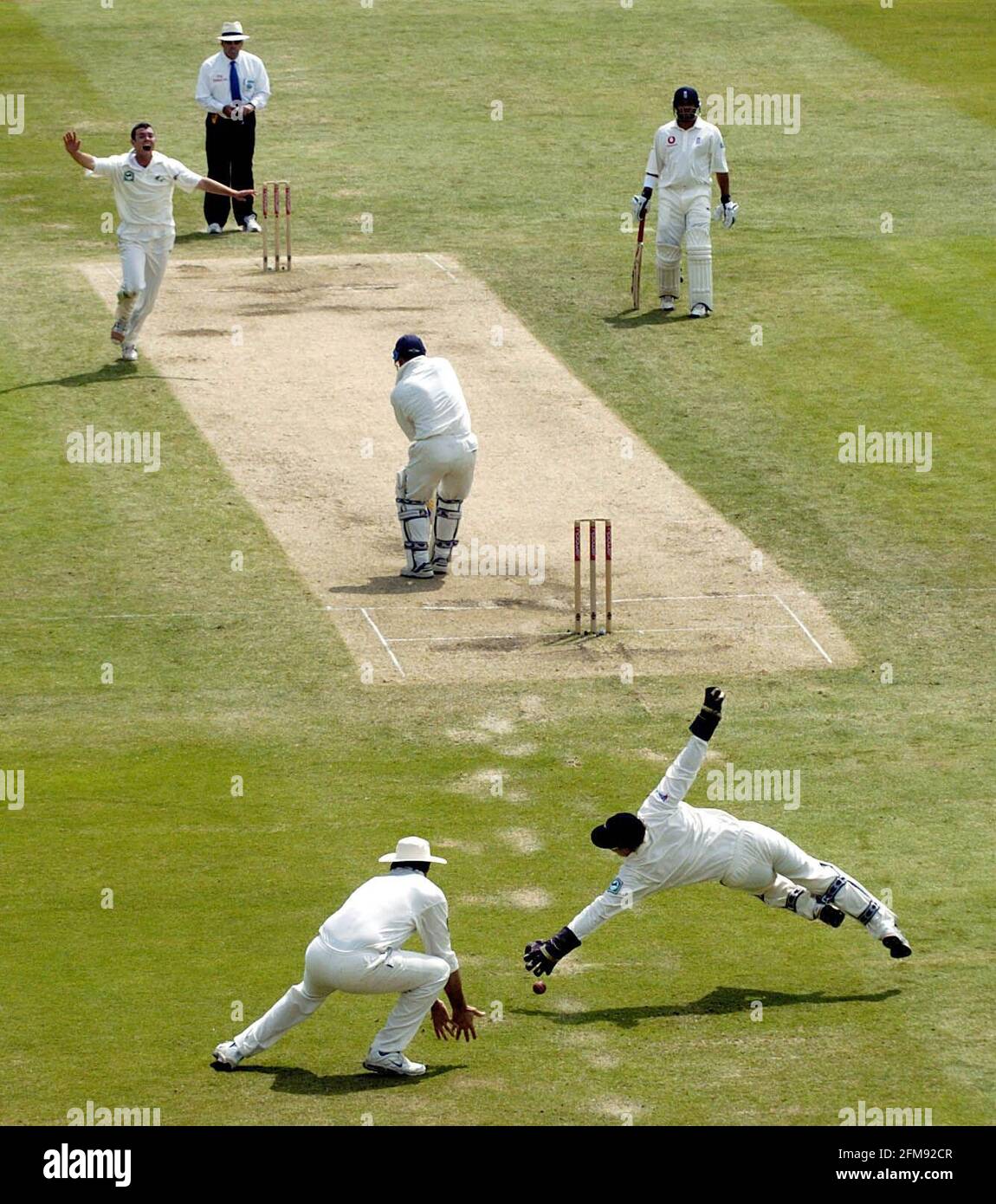 THE KEEPER JUST FAILS TO CATCH A BALL FROM THORPE OFF FRANKLIN PICTURE ...