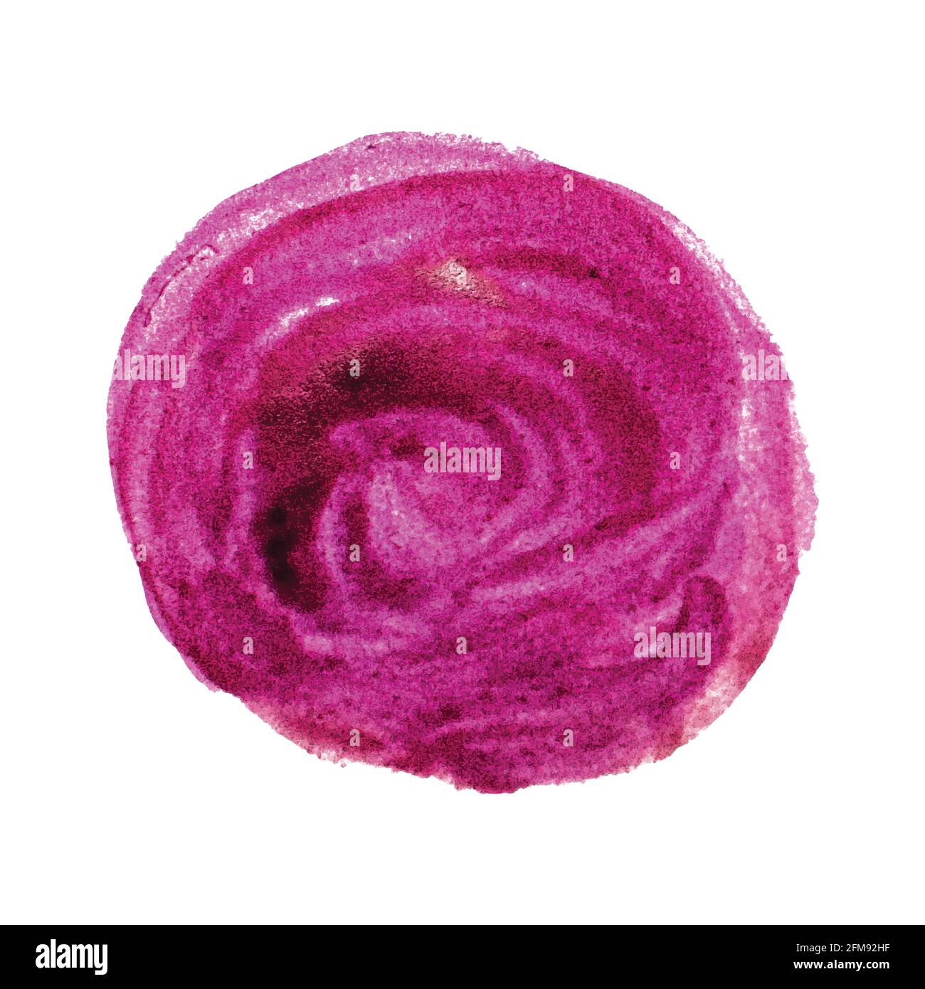 Watercolor purple smear on white background. Vector illustration for ...