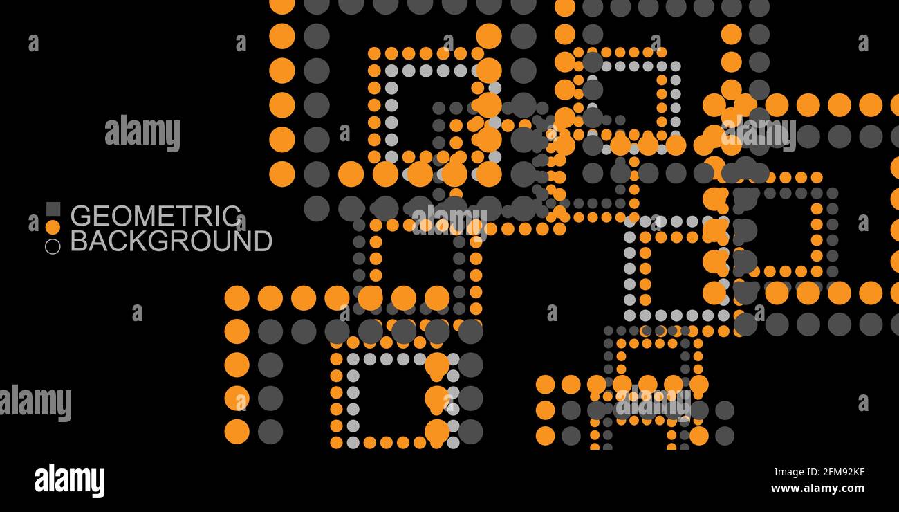 Geometric abstract background template with dot pattern in complement ...