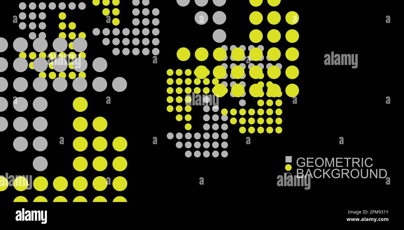 Geometric abstract background template with dot pattern in complement ...