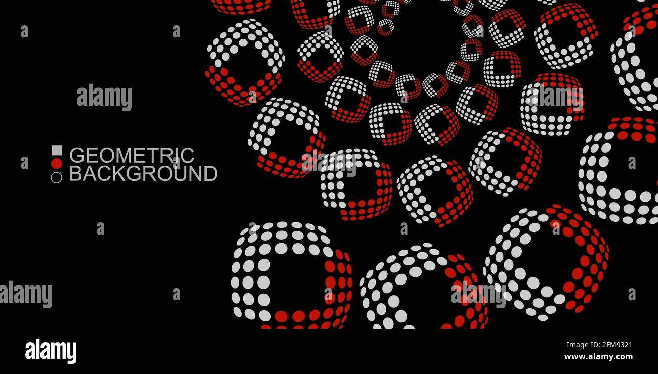 Geometric abstract background template with dot pattern in complement ...