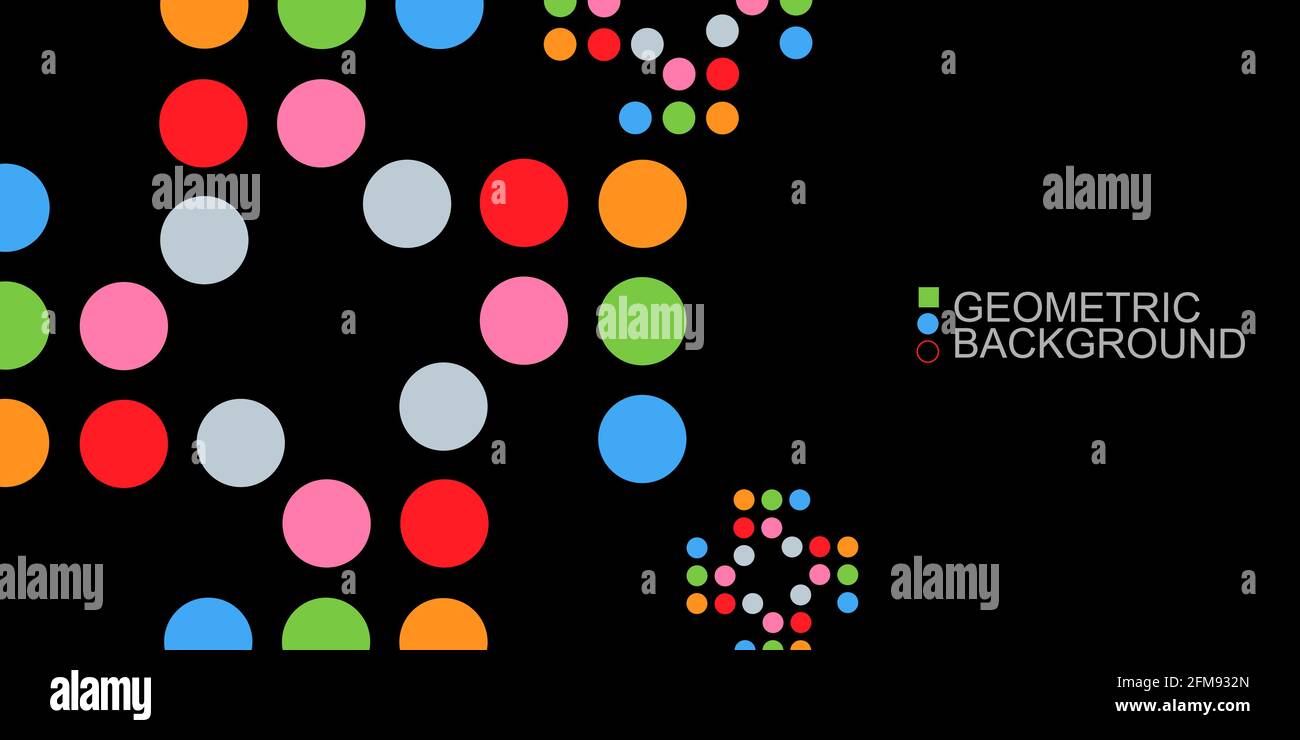 Geometric abstract background template with dot pattern in complement ...
