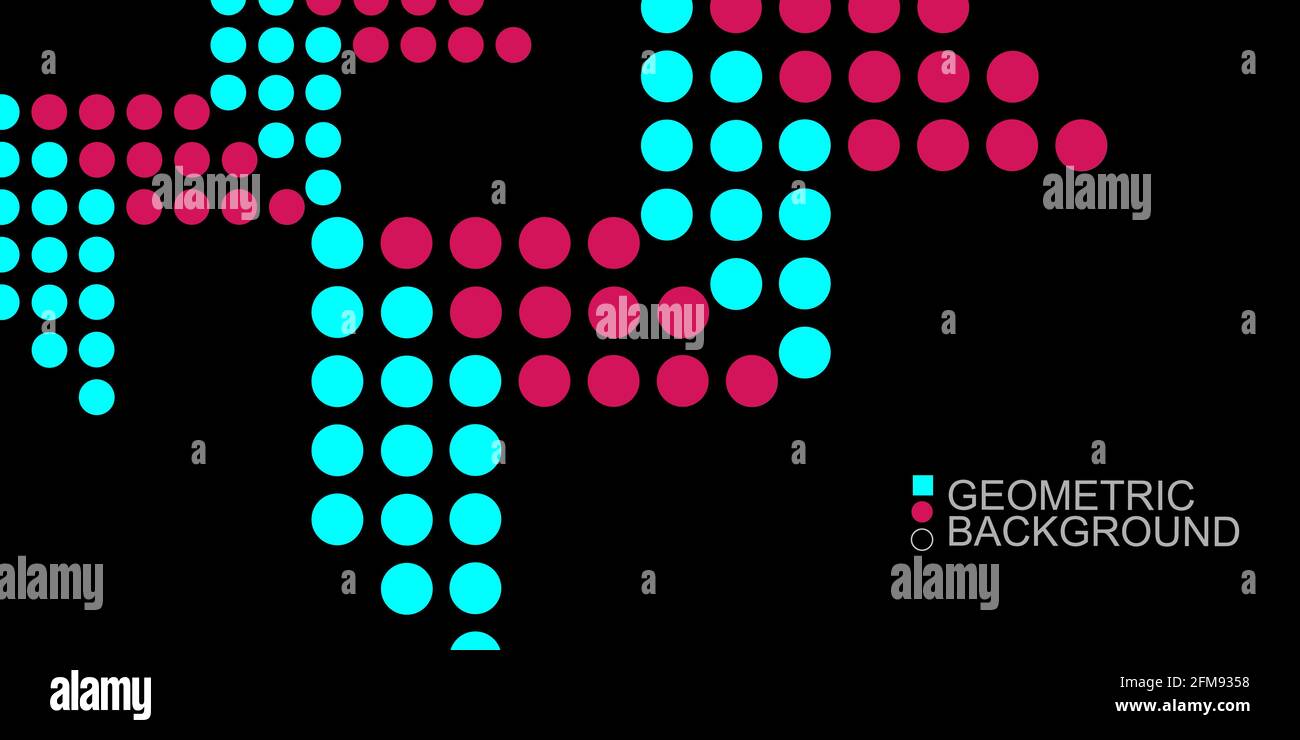 Geometric abstract background template with dot pattern in complement ...