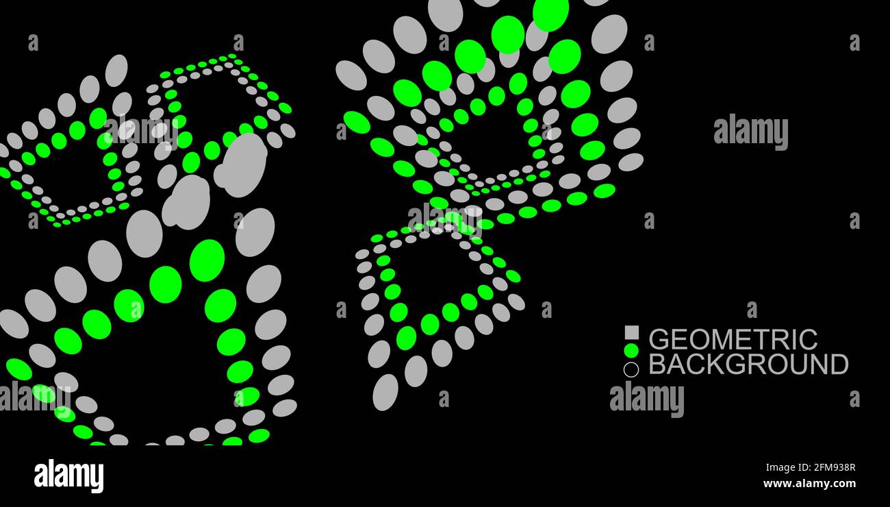Geometric abstract background template with dot pattern in complement ...
