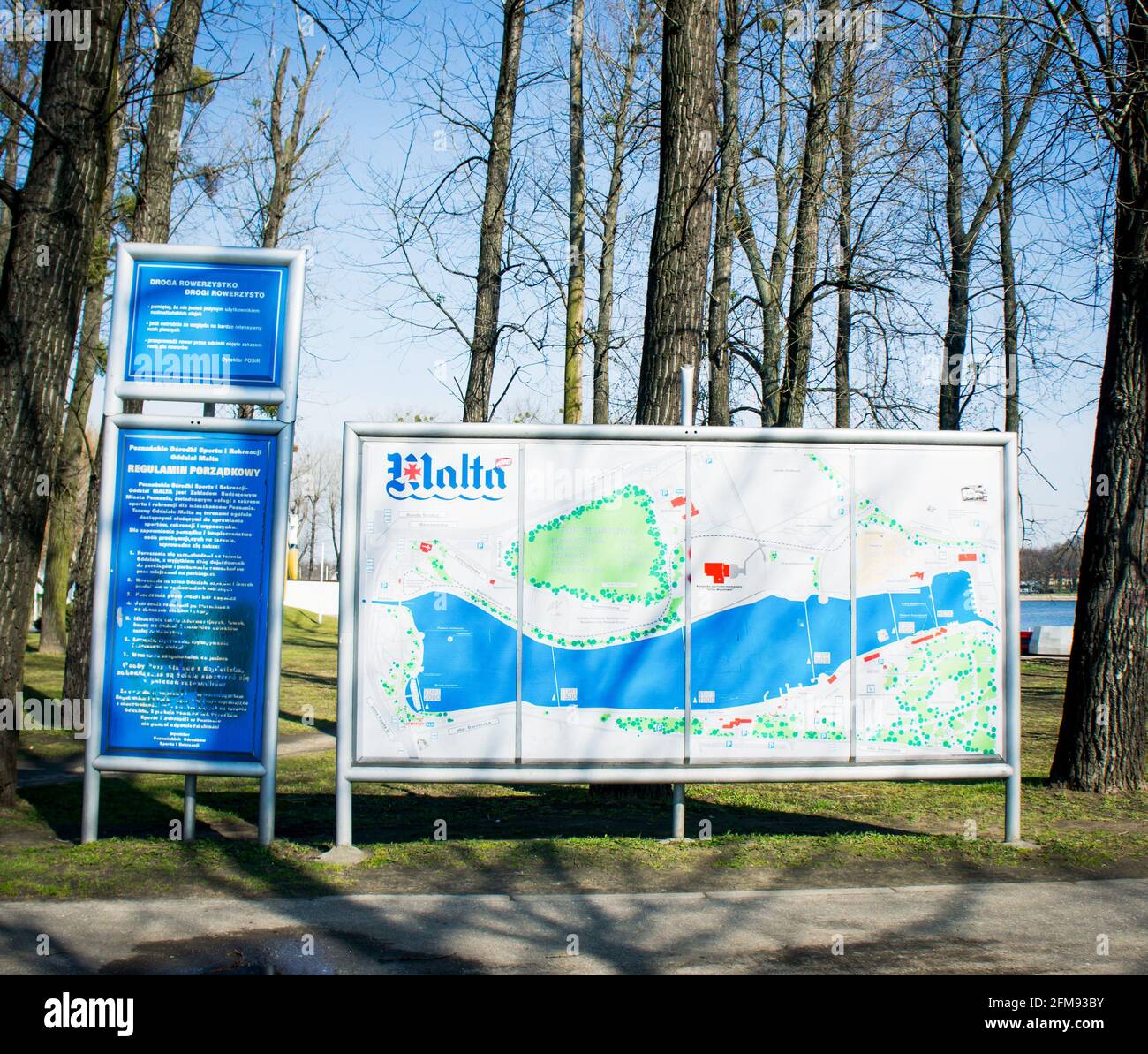 POZNAN, POLAND - Oct 27, 2016: POZNAN, Sign at the entrance of the ...