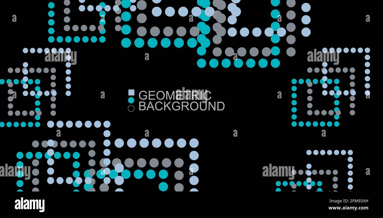 Geometric abstract background template with dot pattern in complement ...