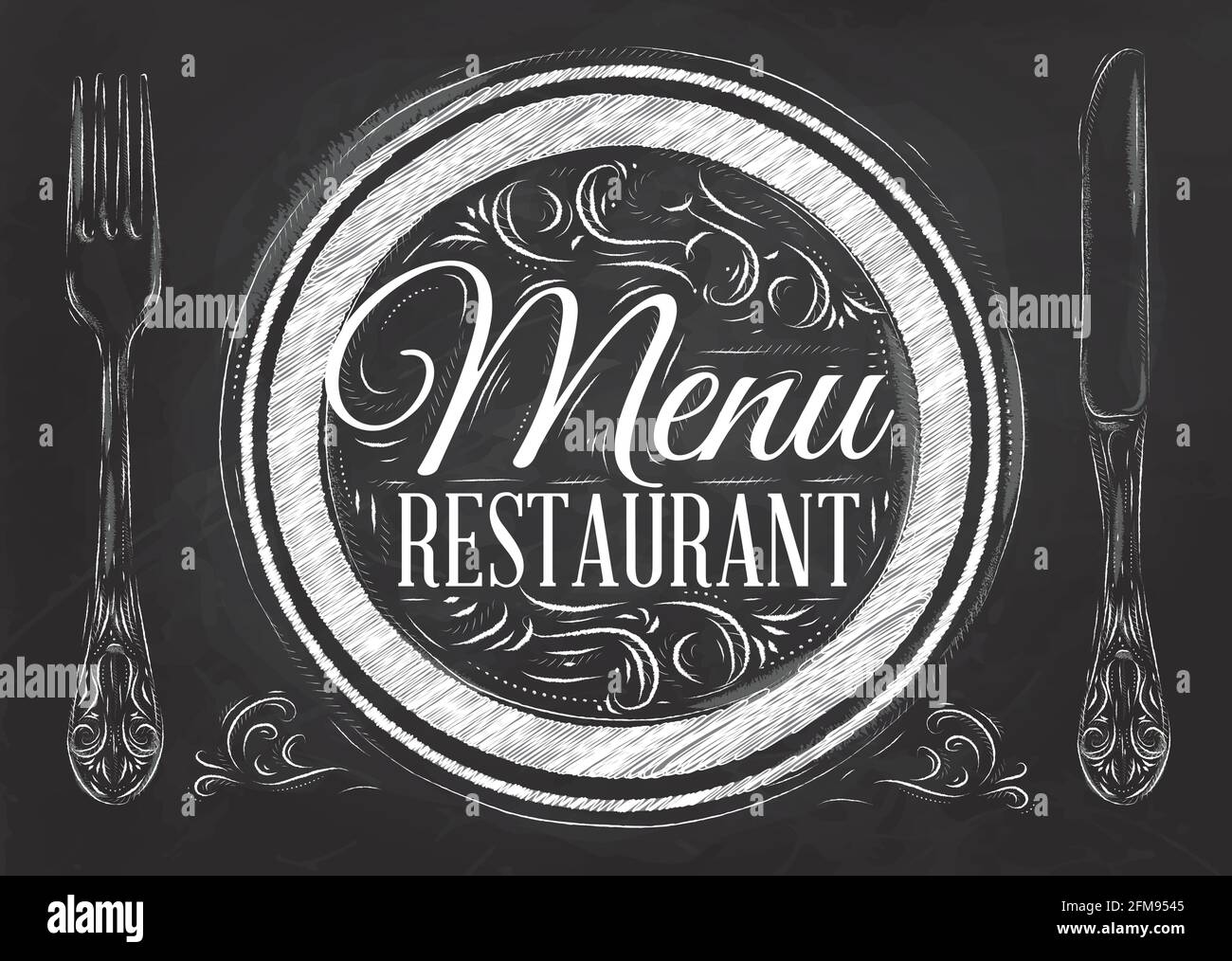 Chalkboard Lettering Menu