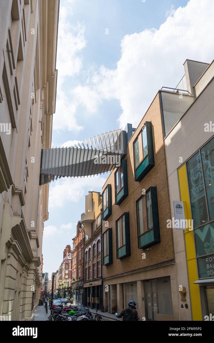 The Bridge of Aspiration, a high level bridge over Floral Street ...