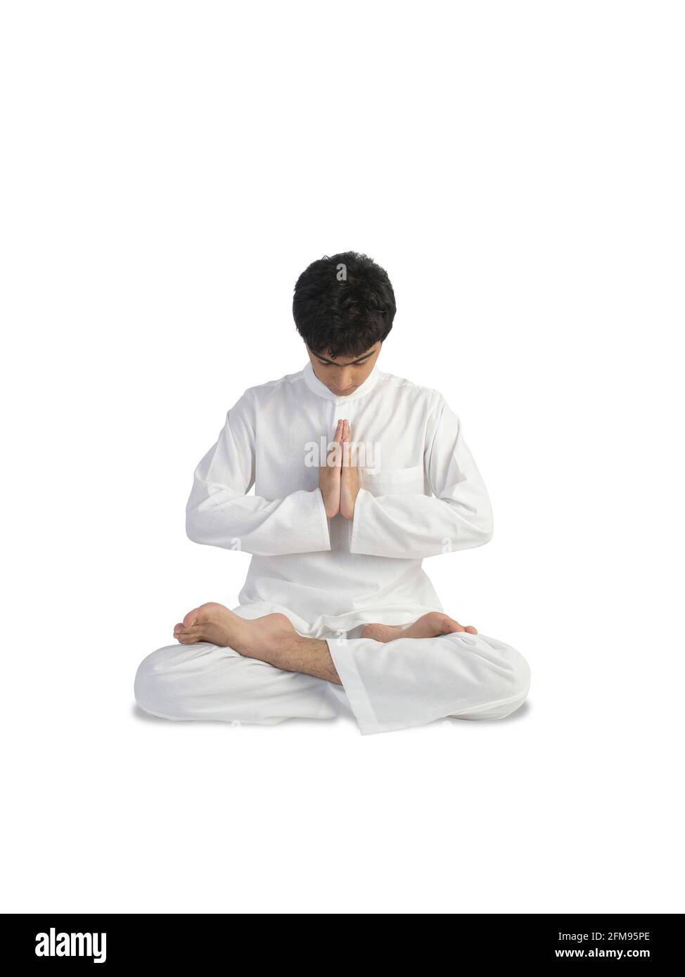 Hand in lotus pose Cut Out Stock Images & Pictures - Alamy