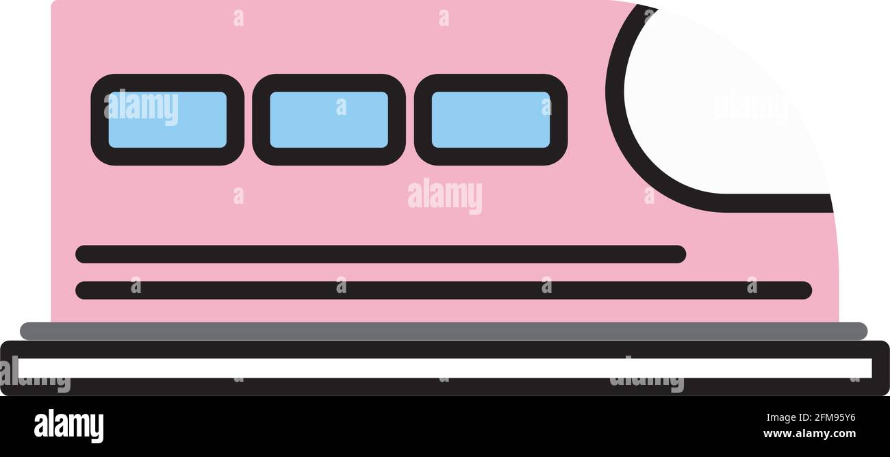 pink bullet train Stock Vector Image & Art - Alamy