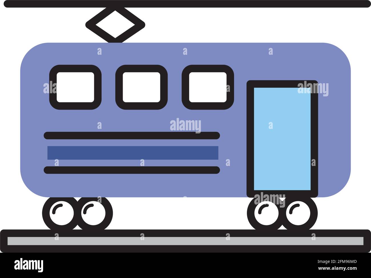 rail way vehicle Stock Vector Image & Art - Alamy