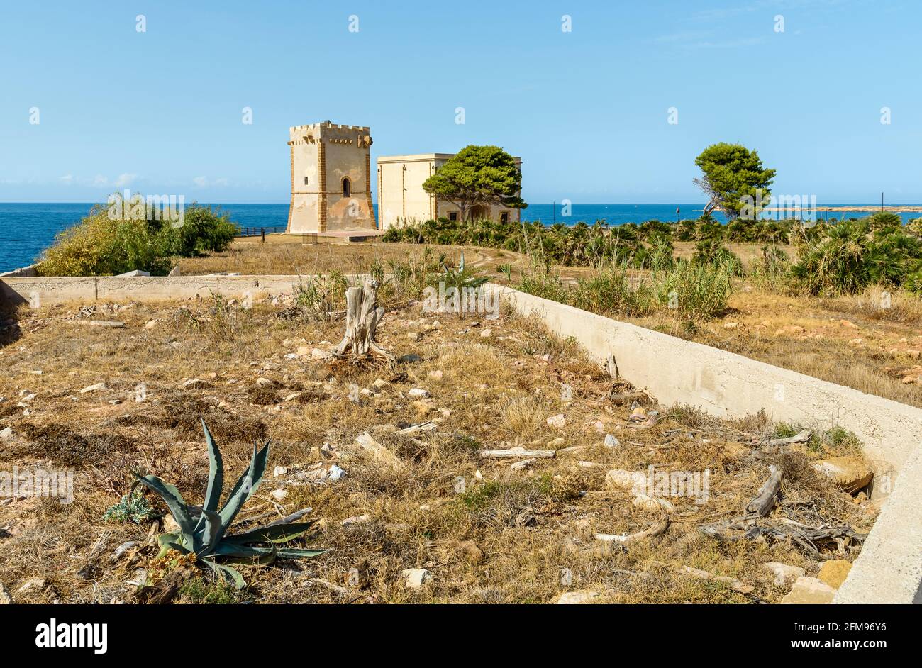 The Tower Alba or Tower of Cala Rossa, is a defense tower on the coast ...