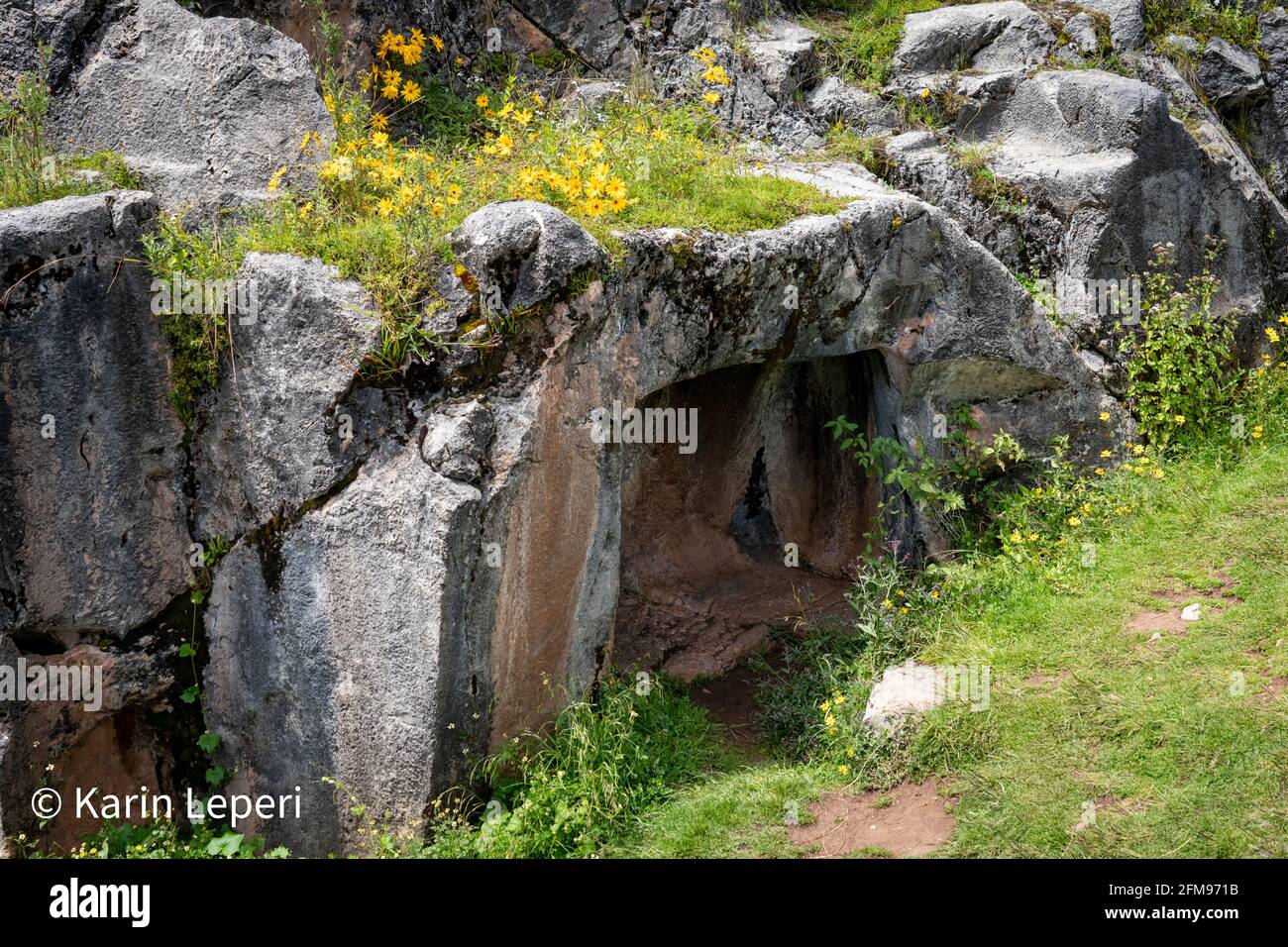 Temple of the Monkeys (Kusilluchayoq) in Cusco, Peru Stock Photo - Alamy