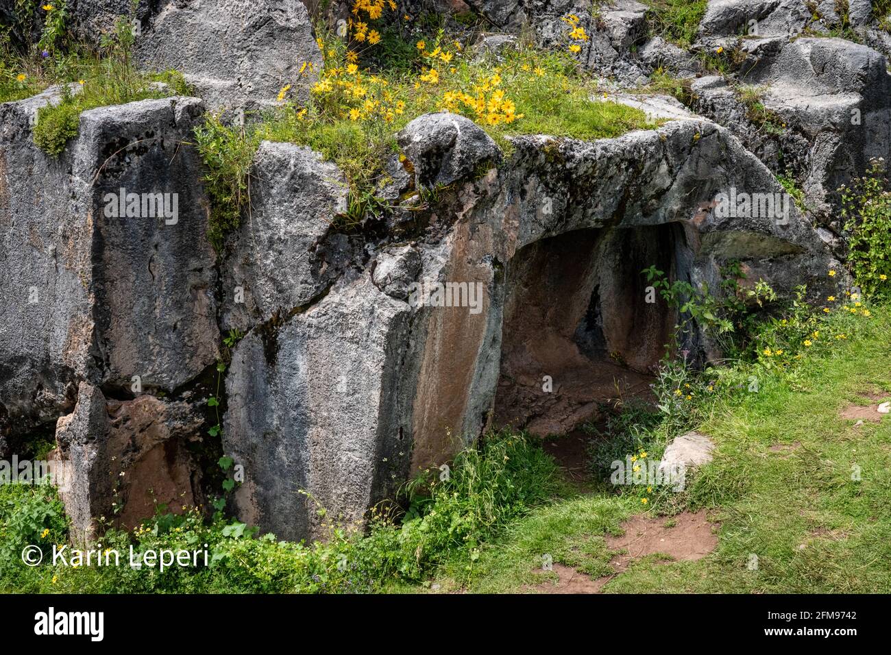 Temple of the Monkeys (Kusilluchayoq) in Cusco, Peru Stock Photo - Alamy