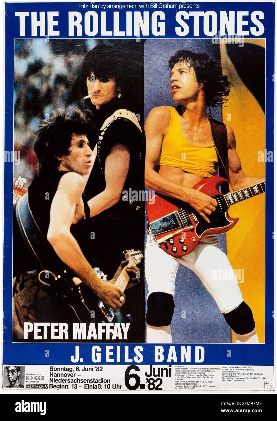 Rolling Stones 1982 High Resolution Stock Photography and Images - Alamy