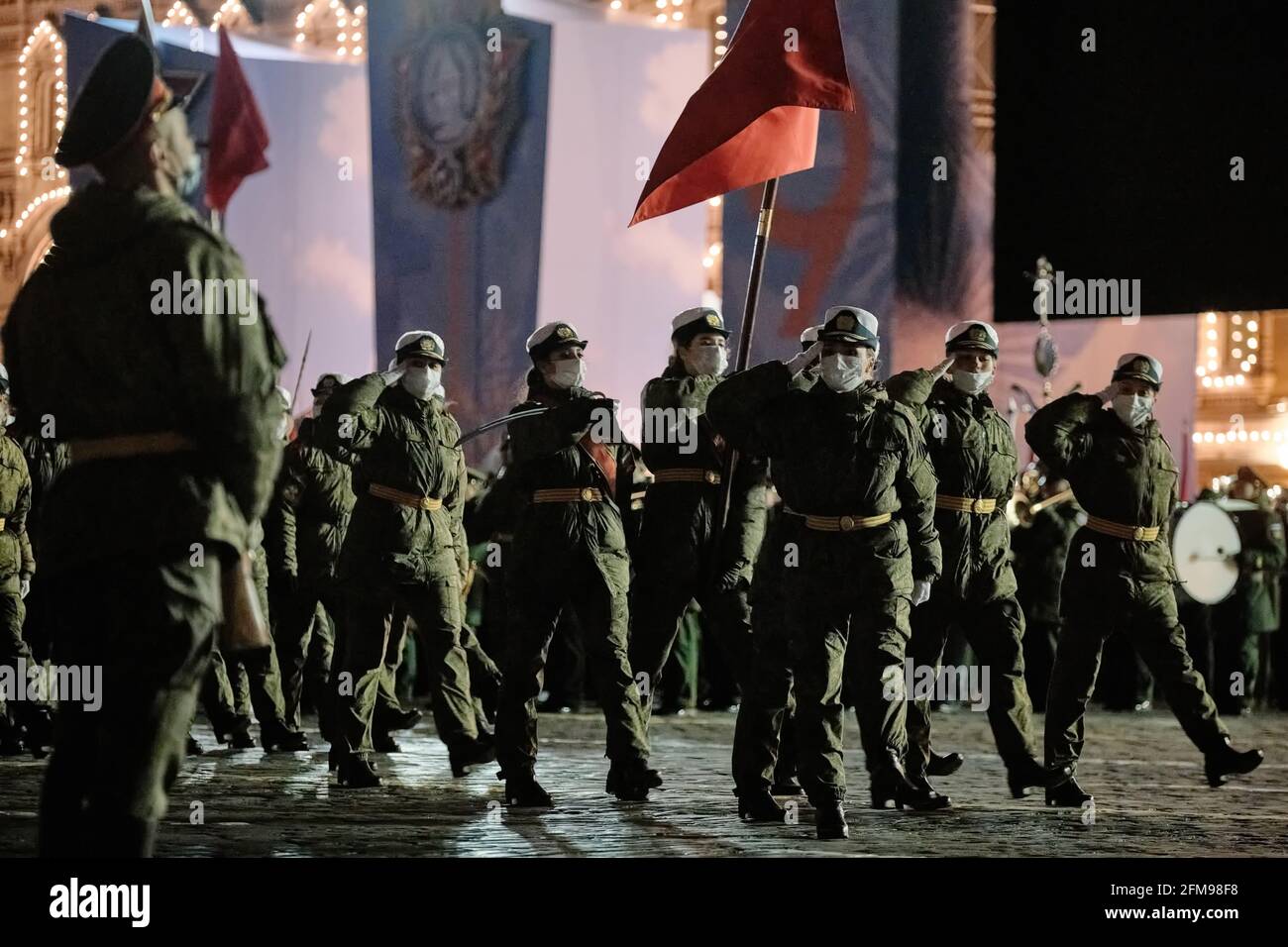 Russian soldiers seen marching hi-res stock photography and images - Alamy