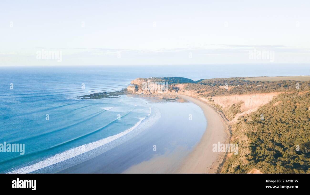 Aerial View of Great Ocean Road and Coast, Victoria, Australia Stock ...