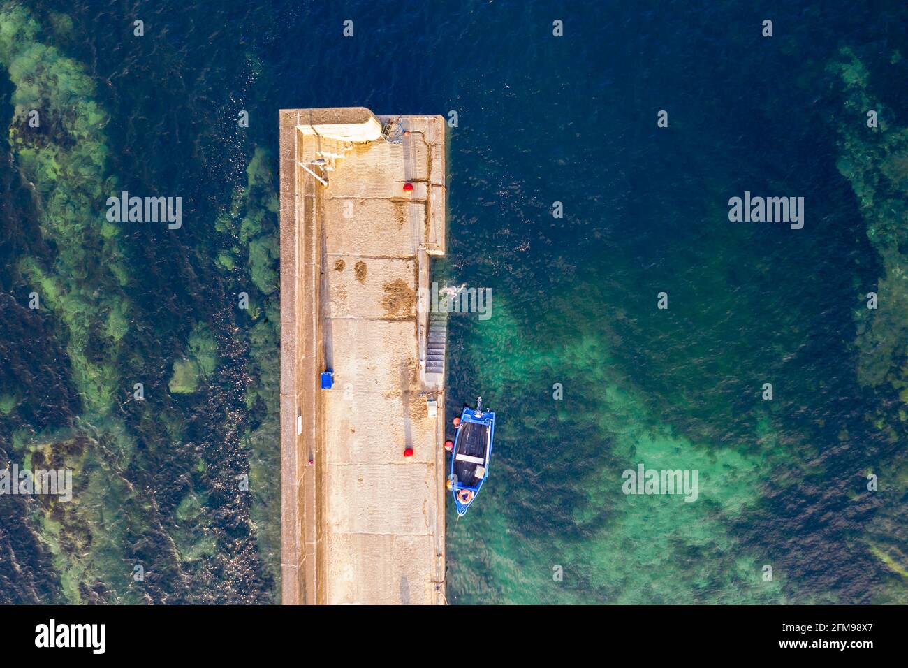 Aerial view of Portnoo harbour in County Donegal, Ireland Stock Photo ...