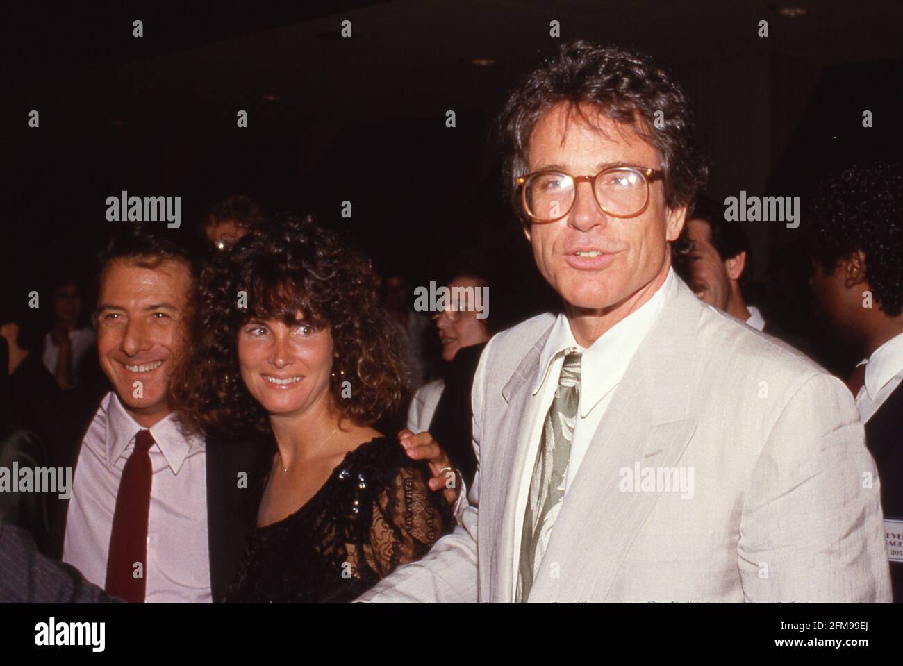 Dustin Hoffman, Lisa Hoffman, and Warren Beatty during "Ishtar" Los ...