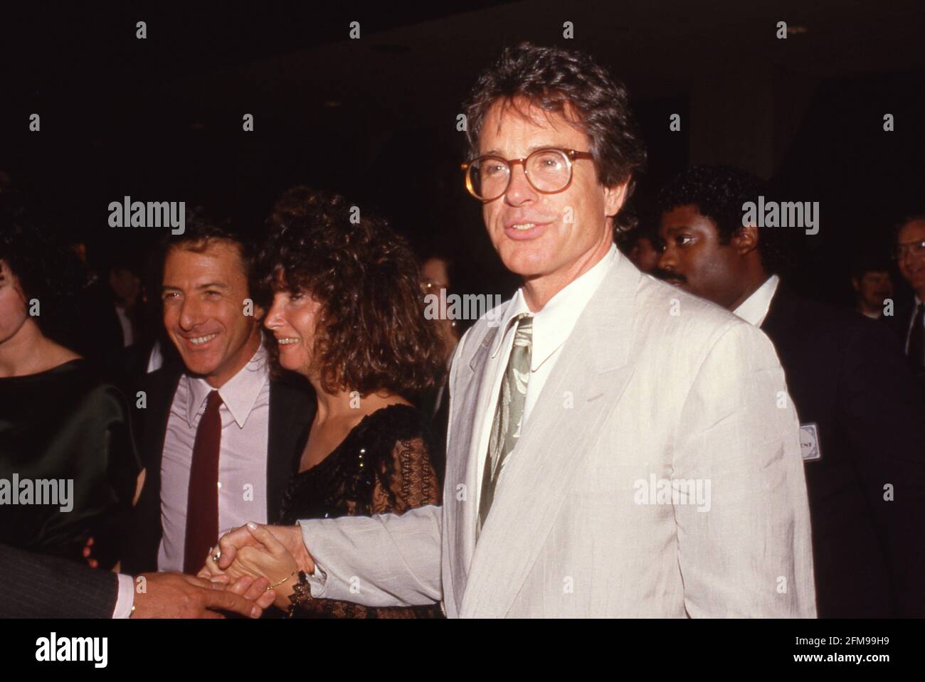 Dustin Hoffman, Lisa Hoffman, and Warren Beatty during "Ishtar" Los ...