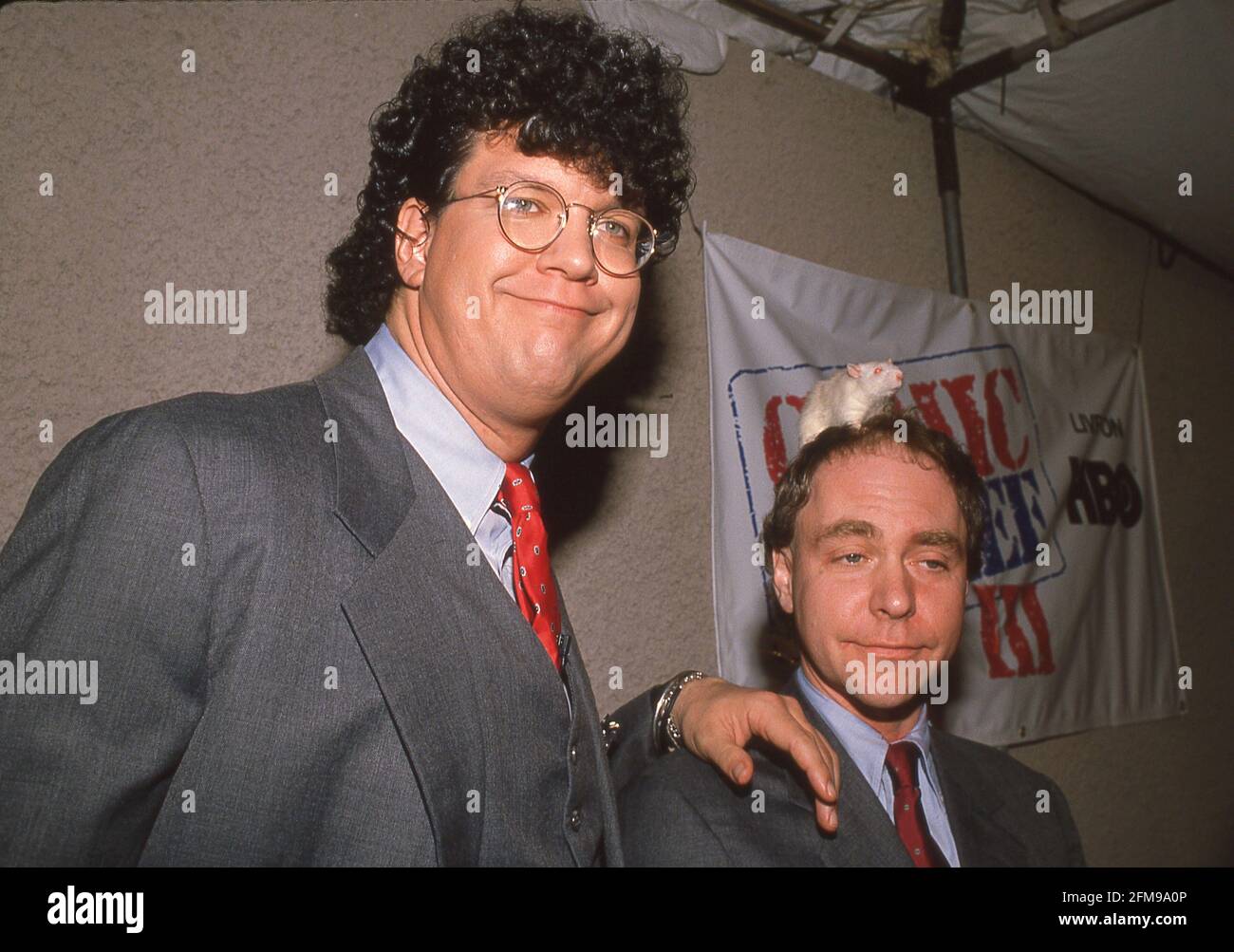 Penn & Teller at Comic Relief III on March 18, 1989 at the Universal ...