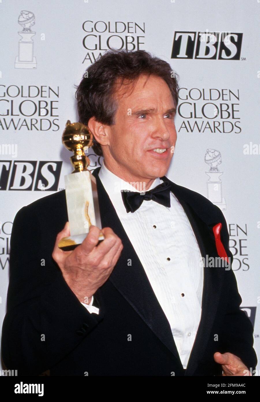 Warren Beatty at the 49th Annual Golden Globe Awards at Beverly Hilton ...