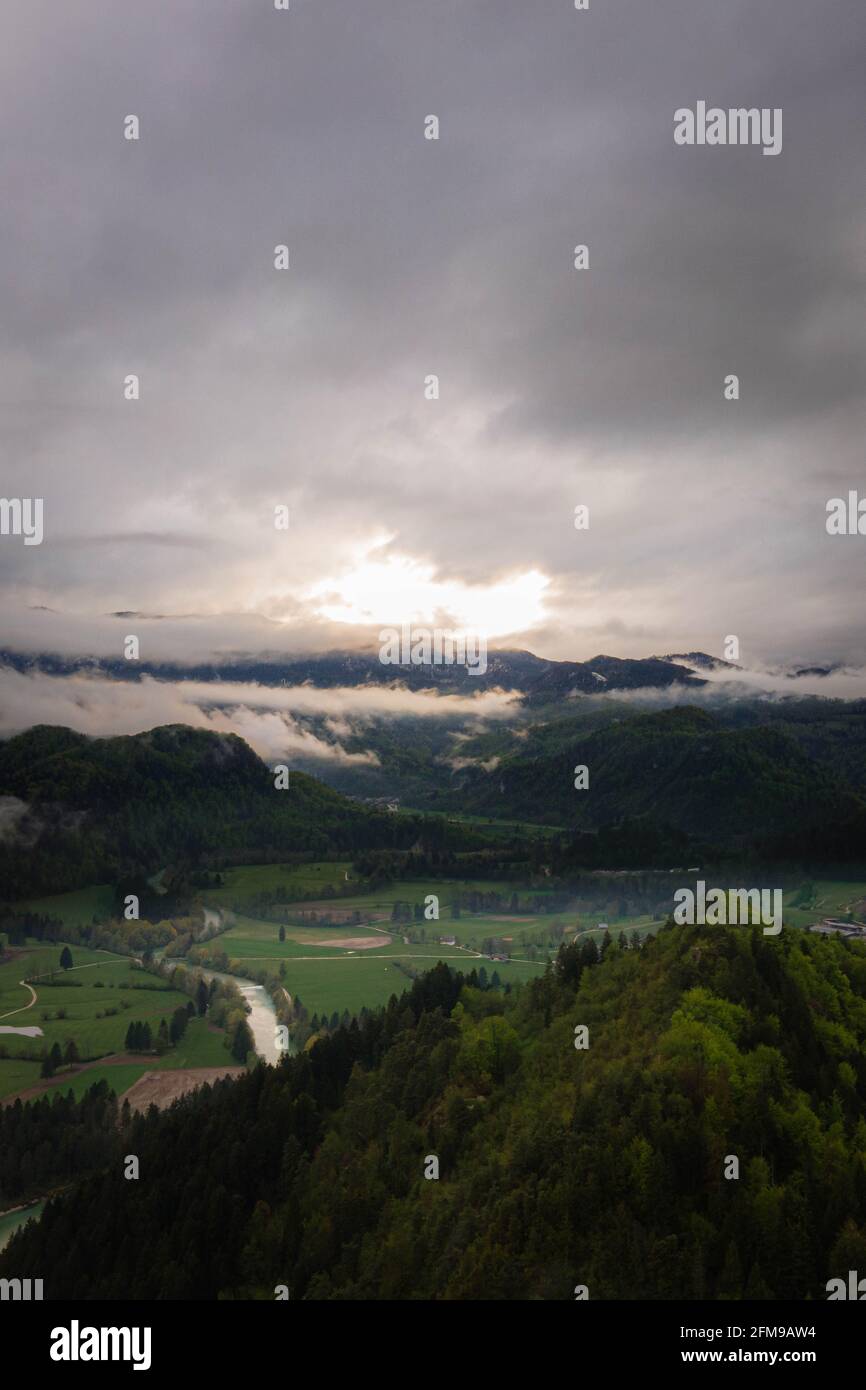 Cloudy landscape photos Stock Photo - Alamy
