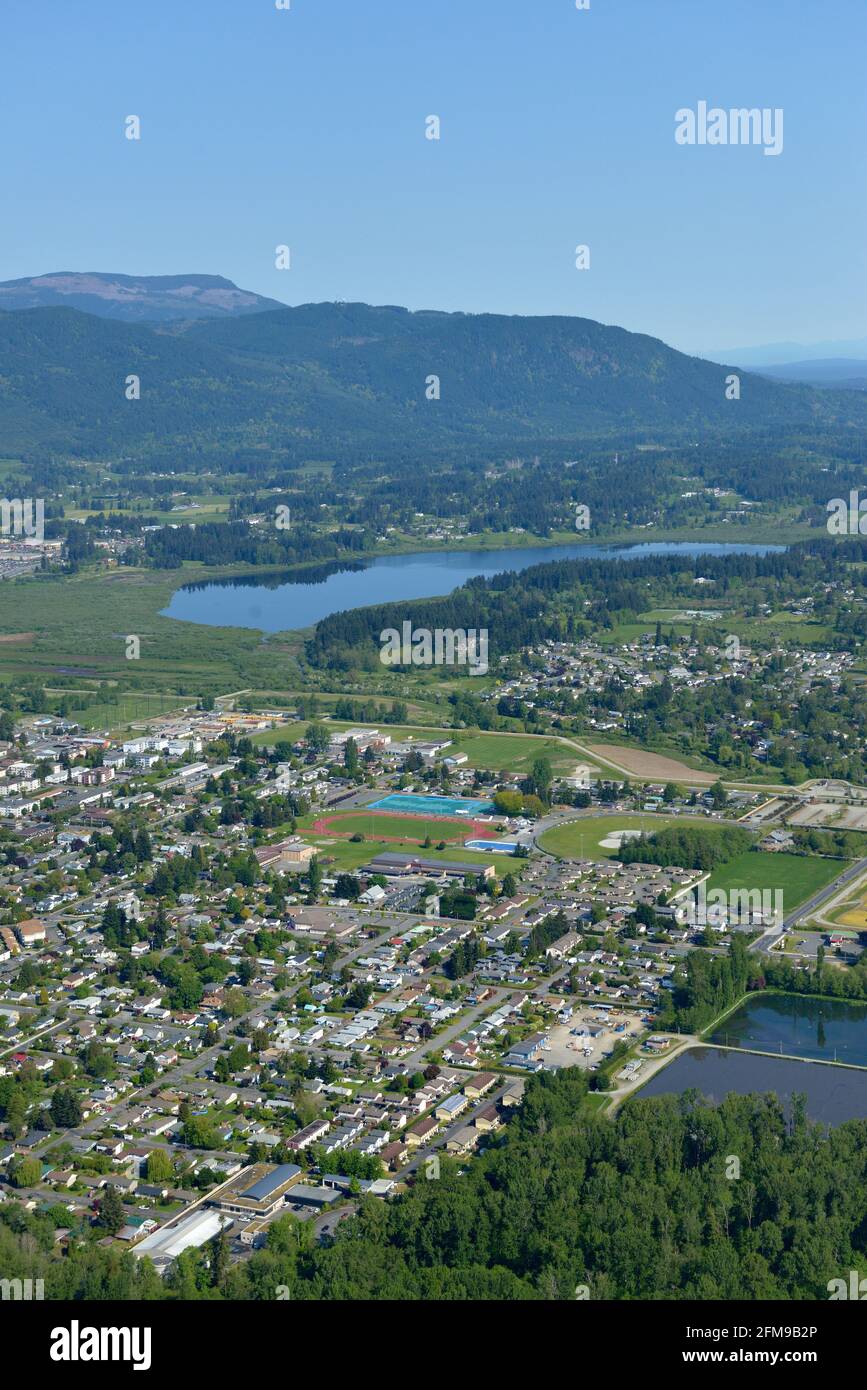 Aerial photo of the Cowichan Sportsplex and Somenos Lake, Vancouver ...