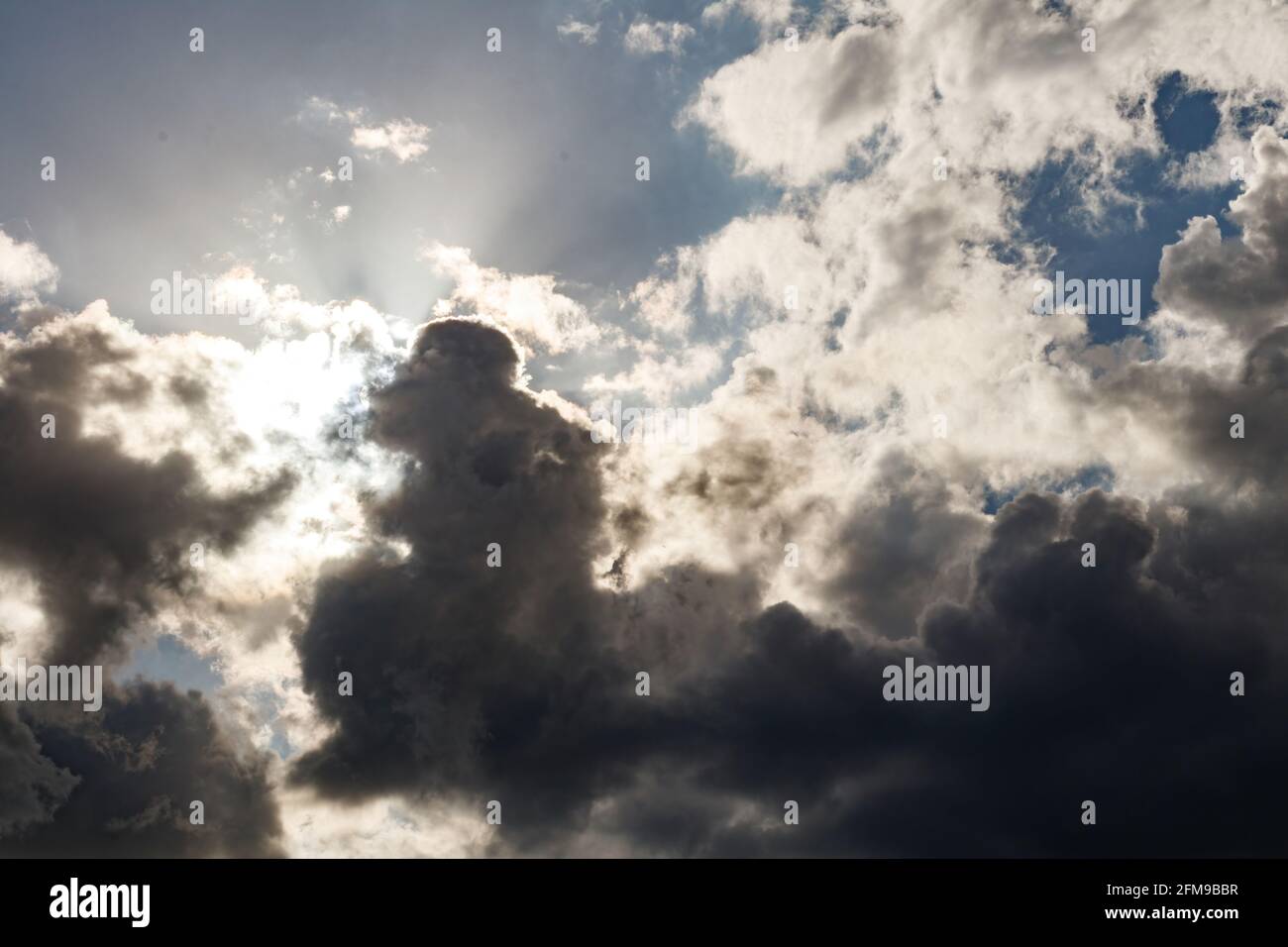 Cumulonimbus storm clouds over Miami Dade and Fort Lauderdale Beach ...