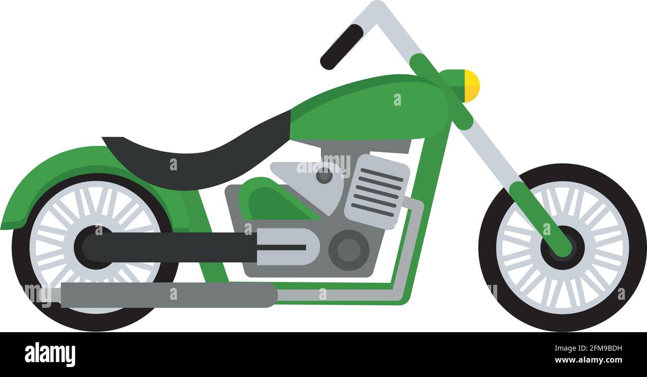 green chopper motorcycle Stock Vector Image & Art - Alamy