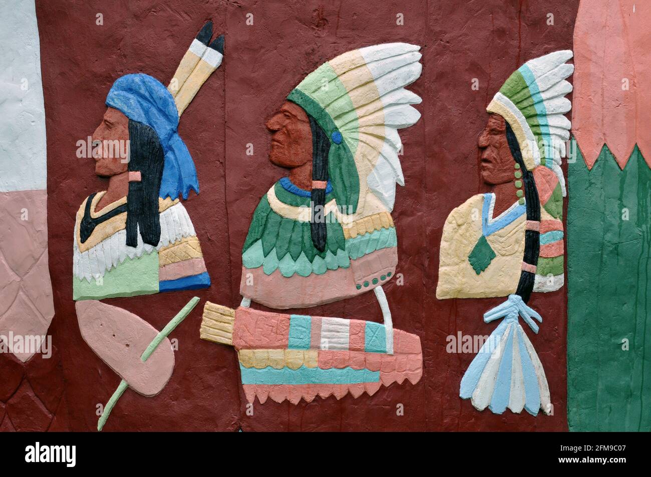 Detail of one of the folk art pieces at Ed Galloway’s Totem Pole Park ...