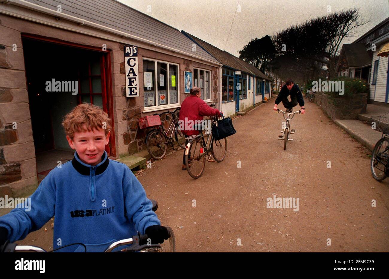 Local people in The Avenue Nov 1999(the main shopping centre) of the ...