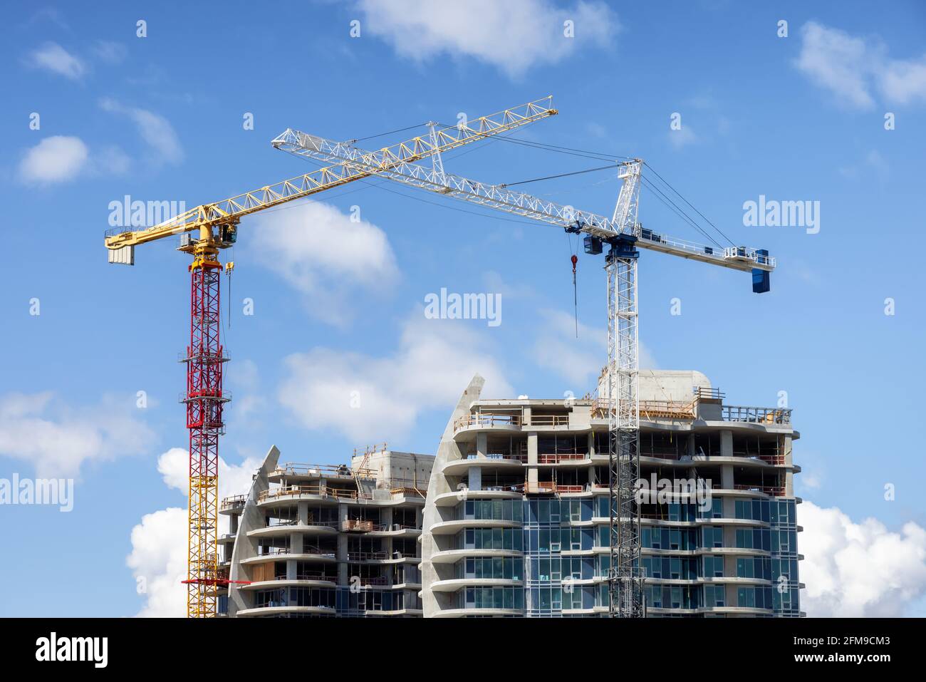 Construction Site of New Residential Building Development Stock Photo ...