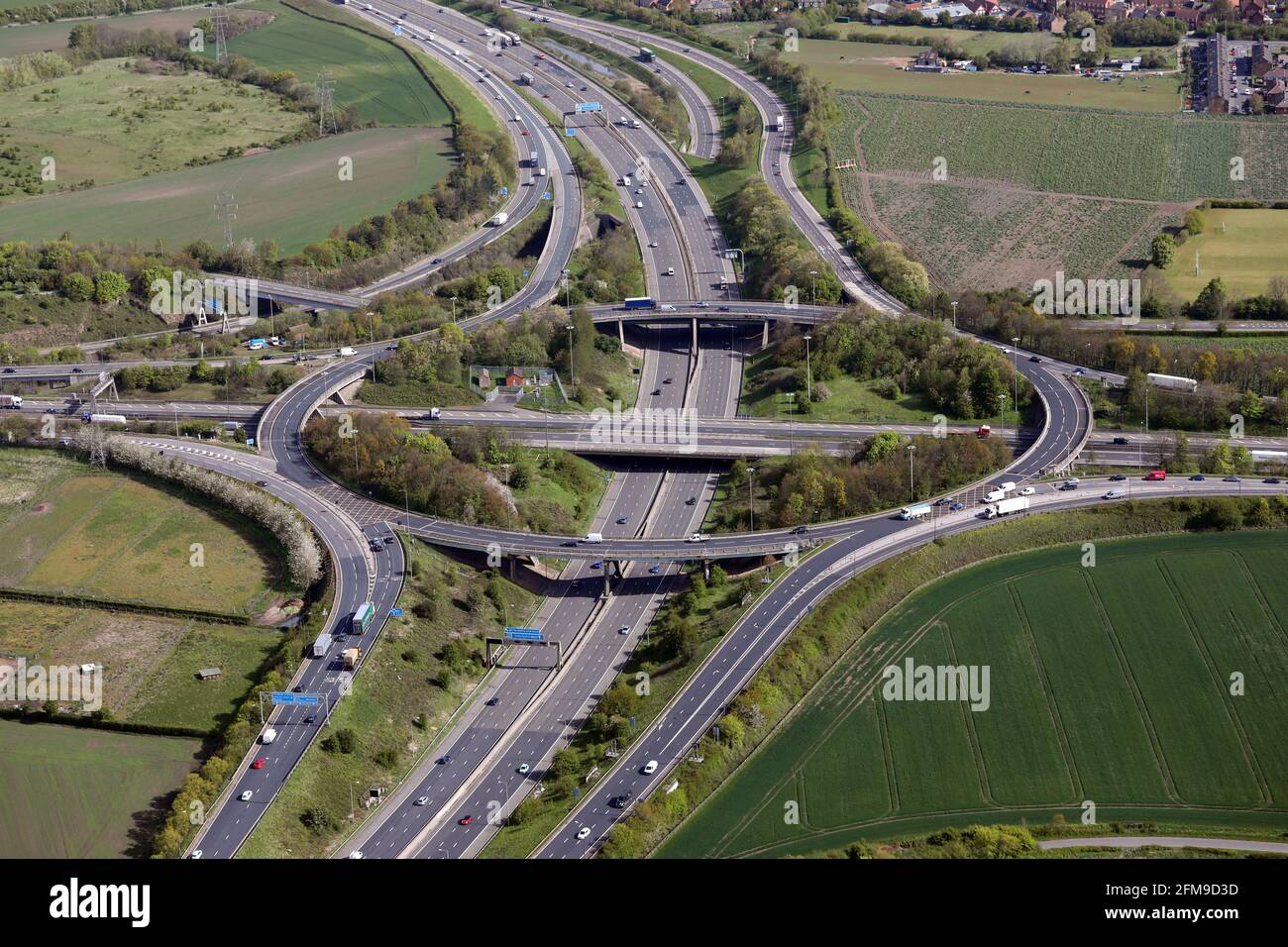 M1 m62 interchange hi-res stock photography and images - Alamy
