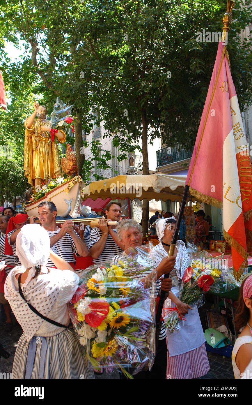Procession to the port for the Feast of St Peter, patron saint of ...