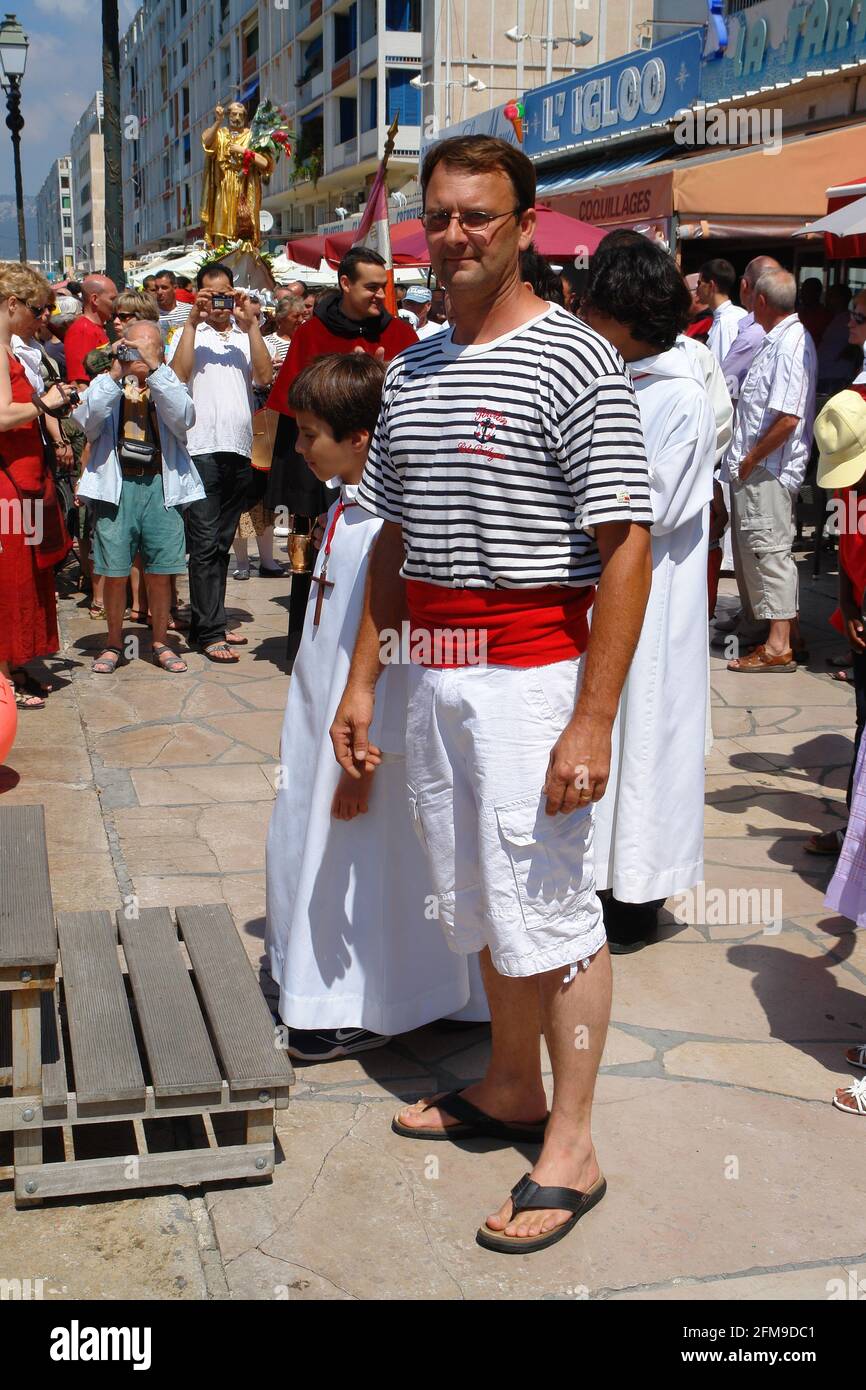 Blessing at the sea by the archpriest Toulon Feast of St Peter, patron ...