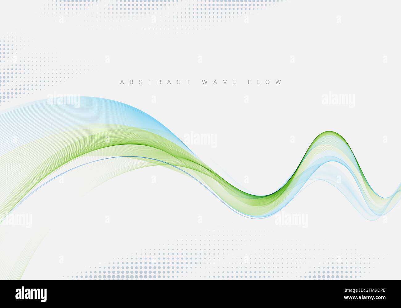 Abstract background, blue and green waved lines for brochure, website ...